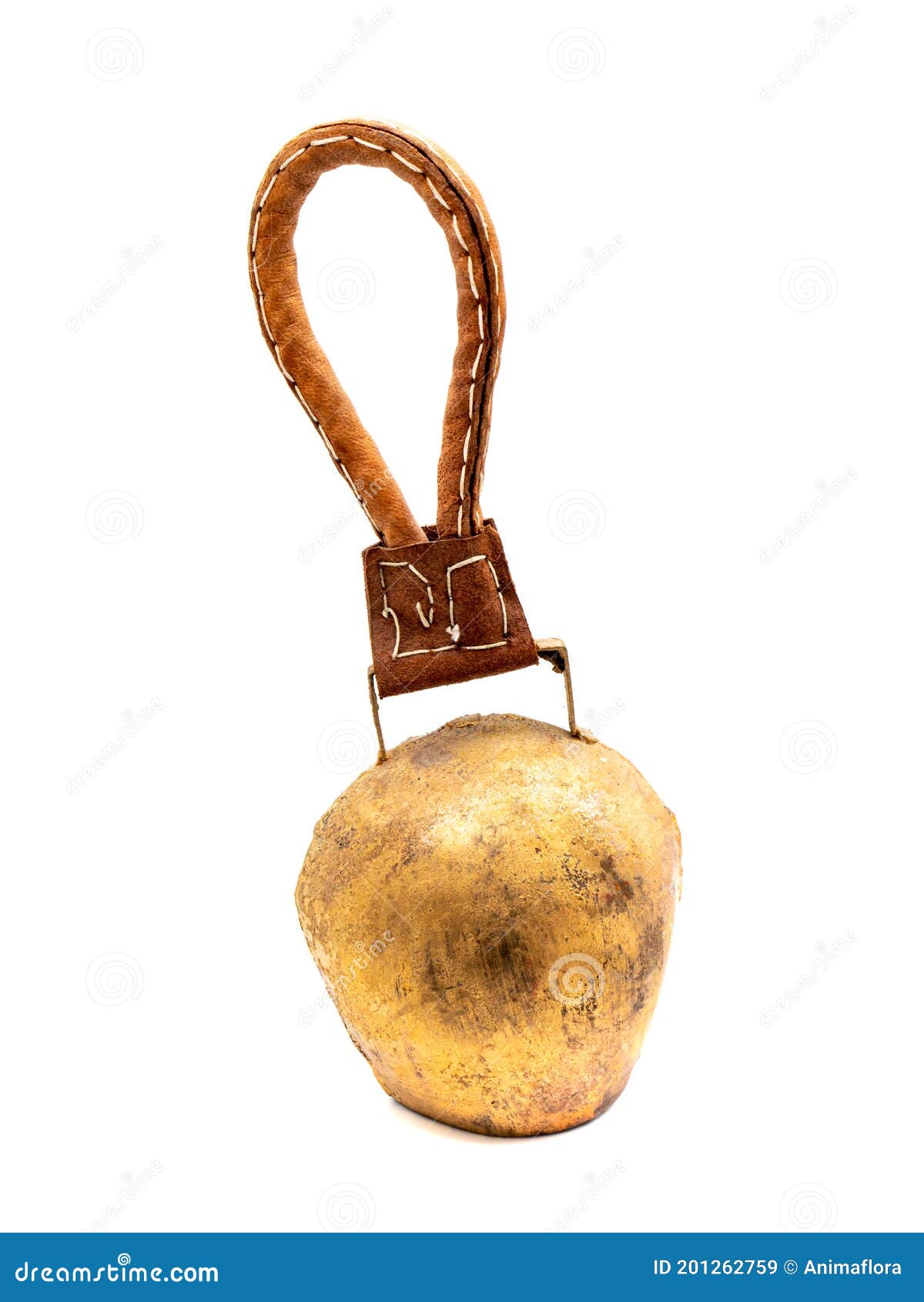 Cencerro Aislado En El Fondo Blanco Imagen de archivo - Imagen de bucle ...