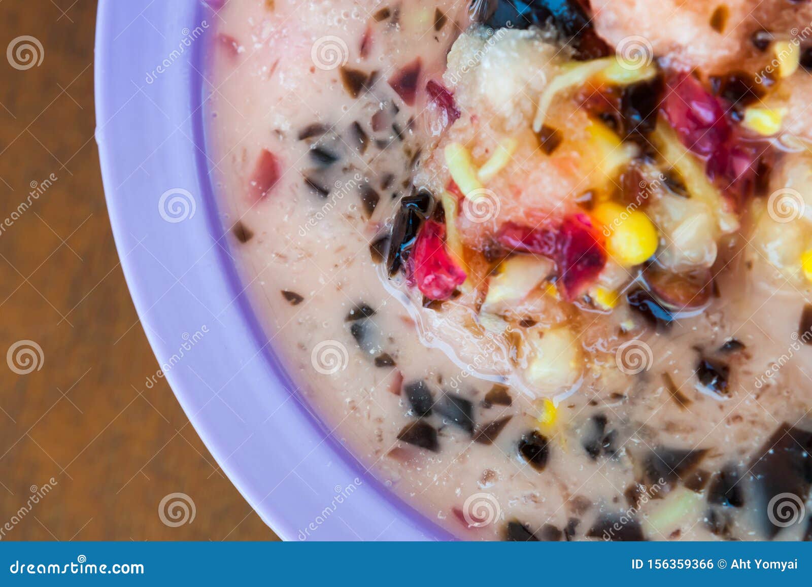 Cendol Dessert with Gula Melaka Syrup. Stock Photo - Image of milk ...