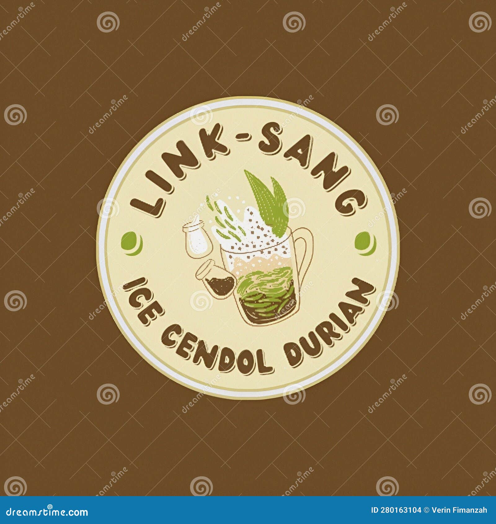 Cendol Ice Topped with Durian Flavour Stock Photo - Image of pattern ...