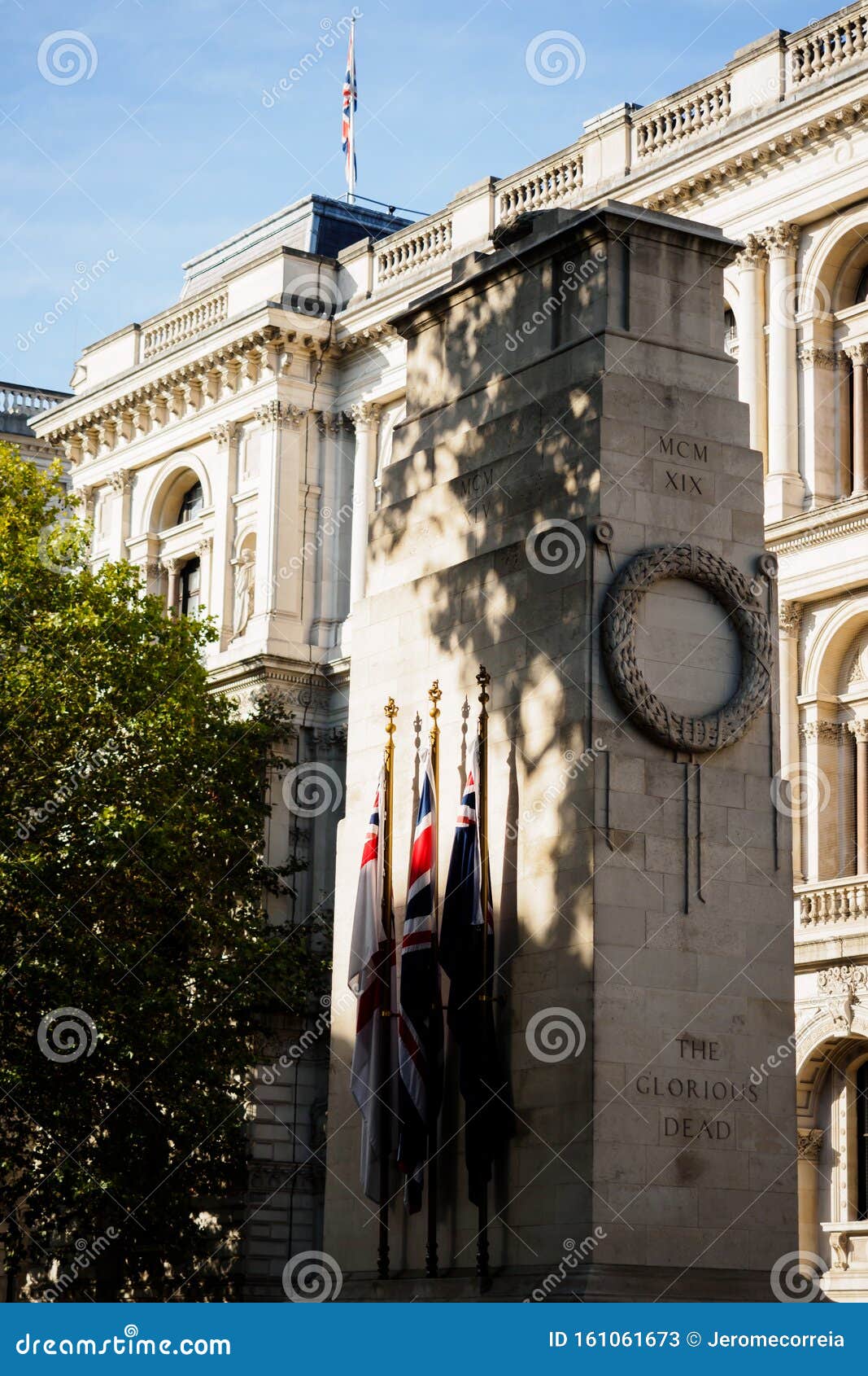 The Cenotaph in London stock image. Image of memorial - 161061673
