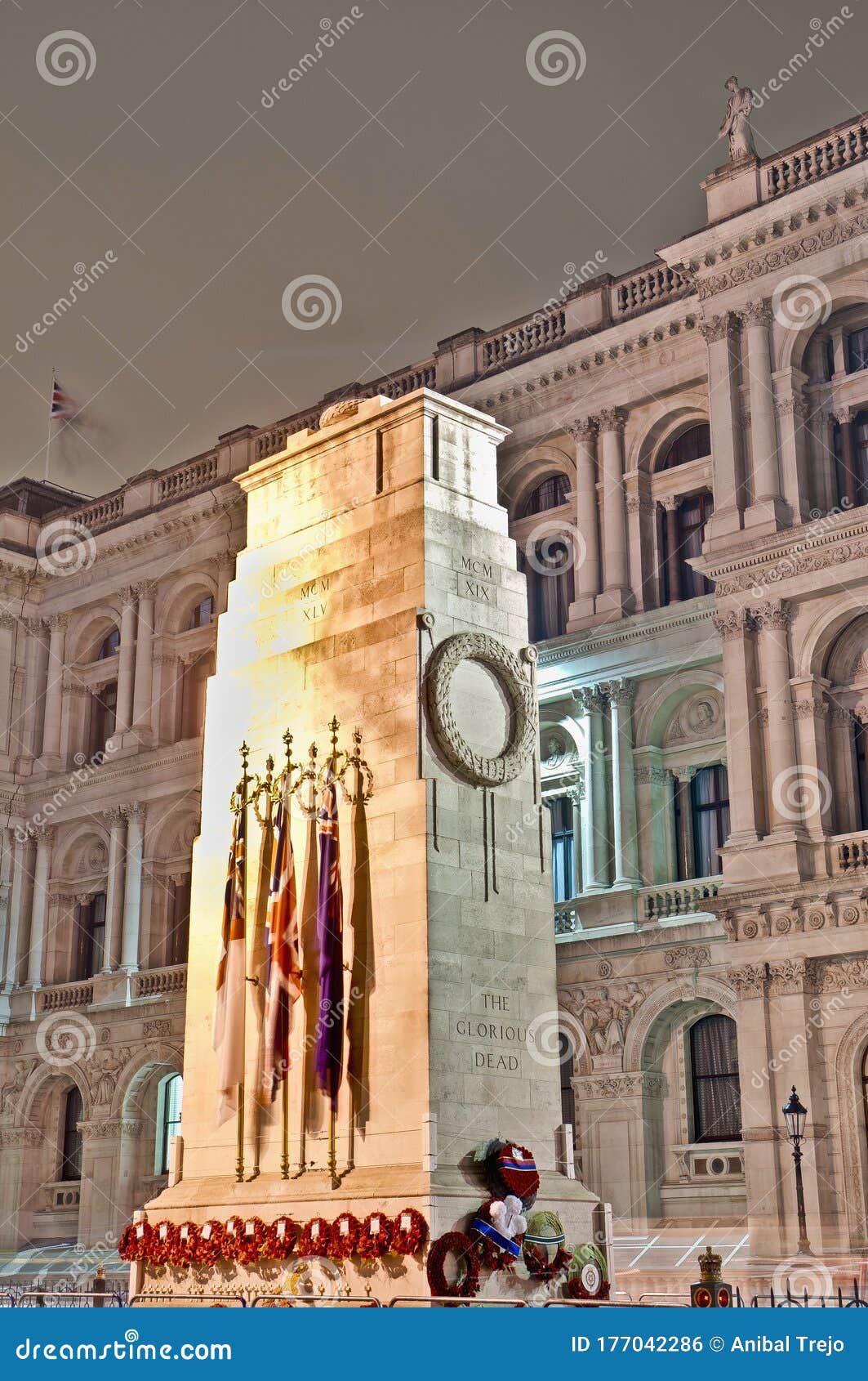 Cenotaph Memorial at London, England Stock Photo - Image of interest ...