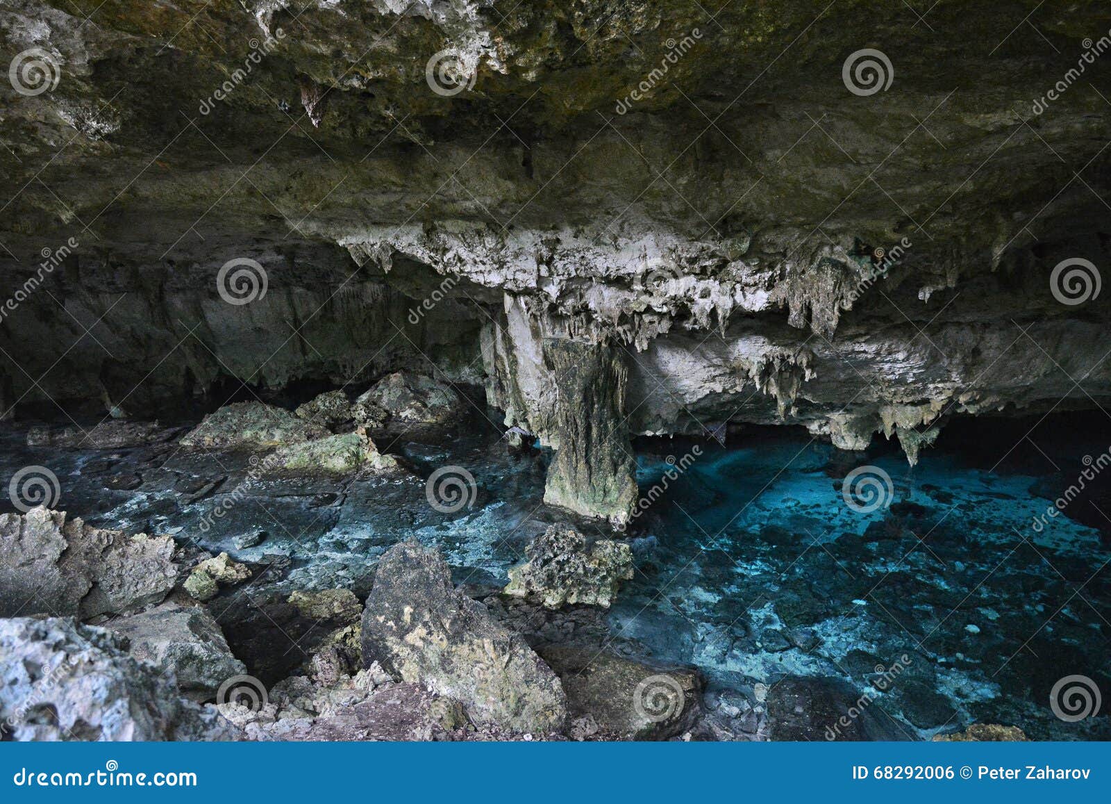 Cenote Dos Ojos in Der Yucatan-Halbinsel, Mexiko Stockfoto - Bild von ...