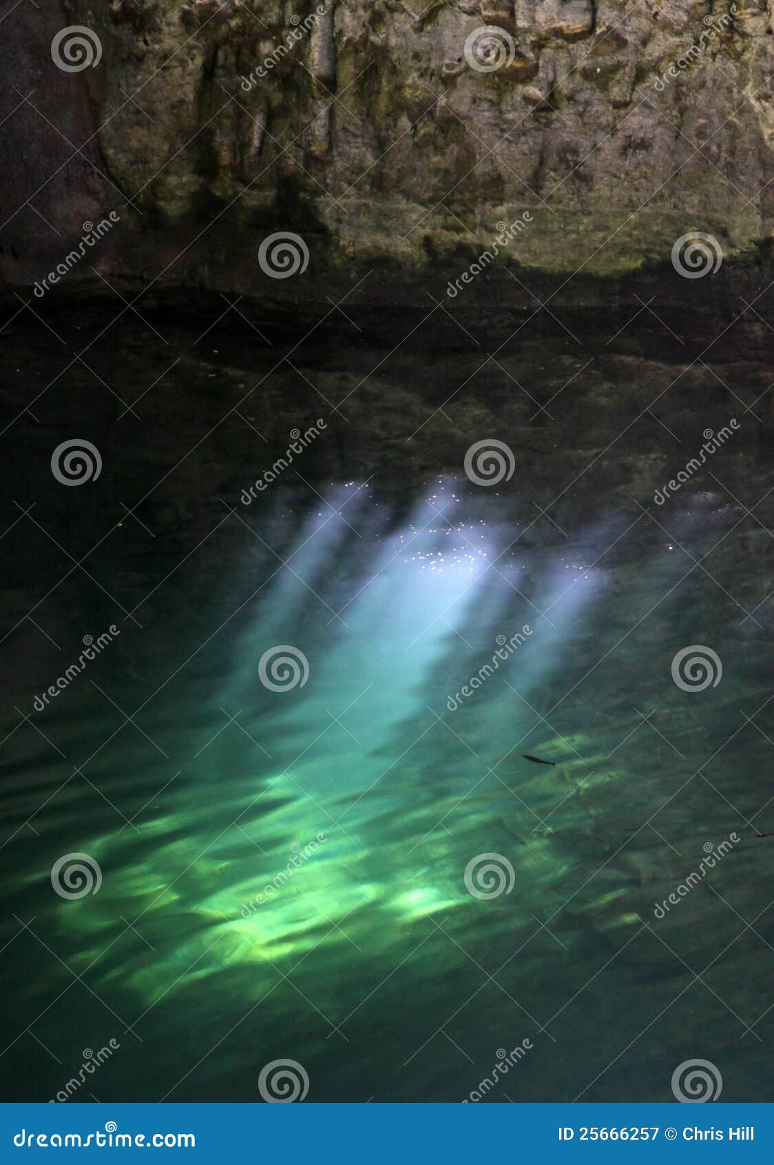 Cenote Light Shimmer stock image. Image of waves, blue - 25666257
