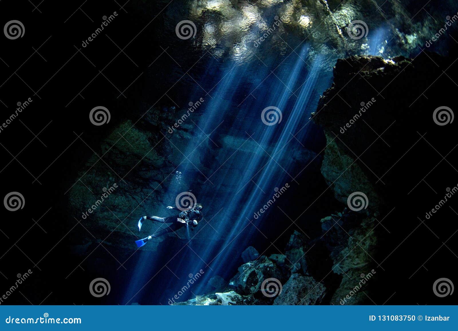 Cenotes Cave Diving in Mexico Stock Photo - Image of water, yucatan ...