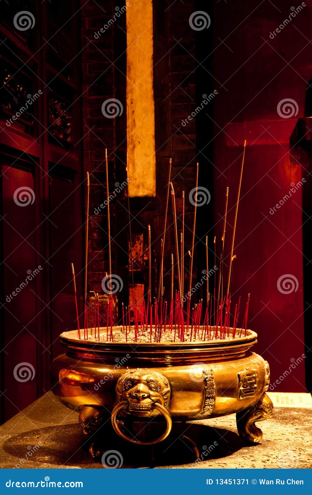 Censer stock image. Image of hallway, famous, asian, carving - 13451371