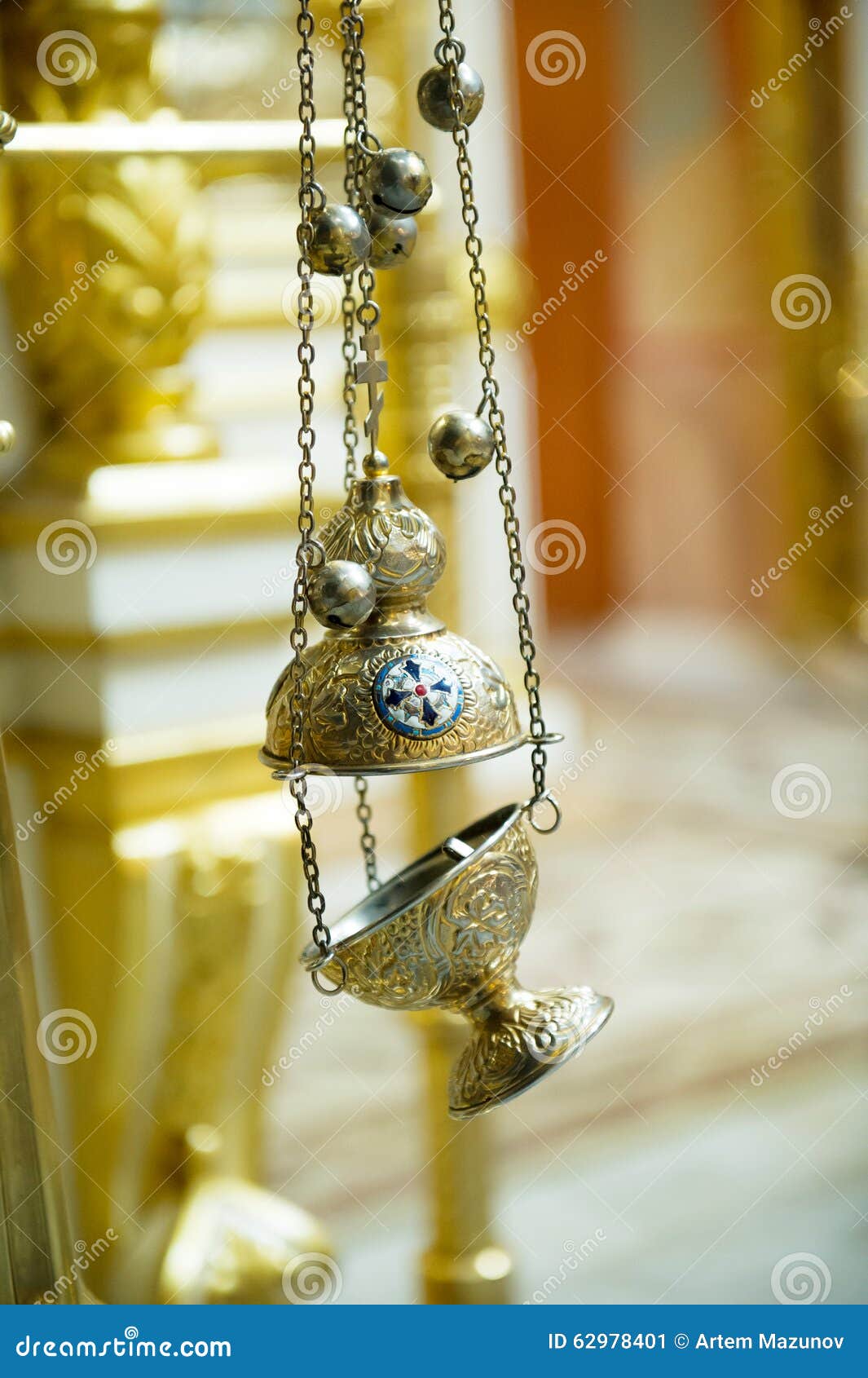 Censer stock image. Image of carving, christian, smoke - 62978401