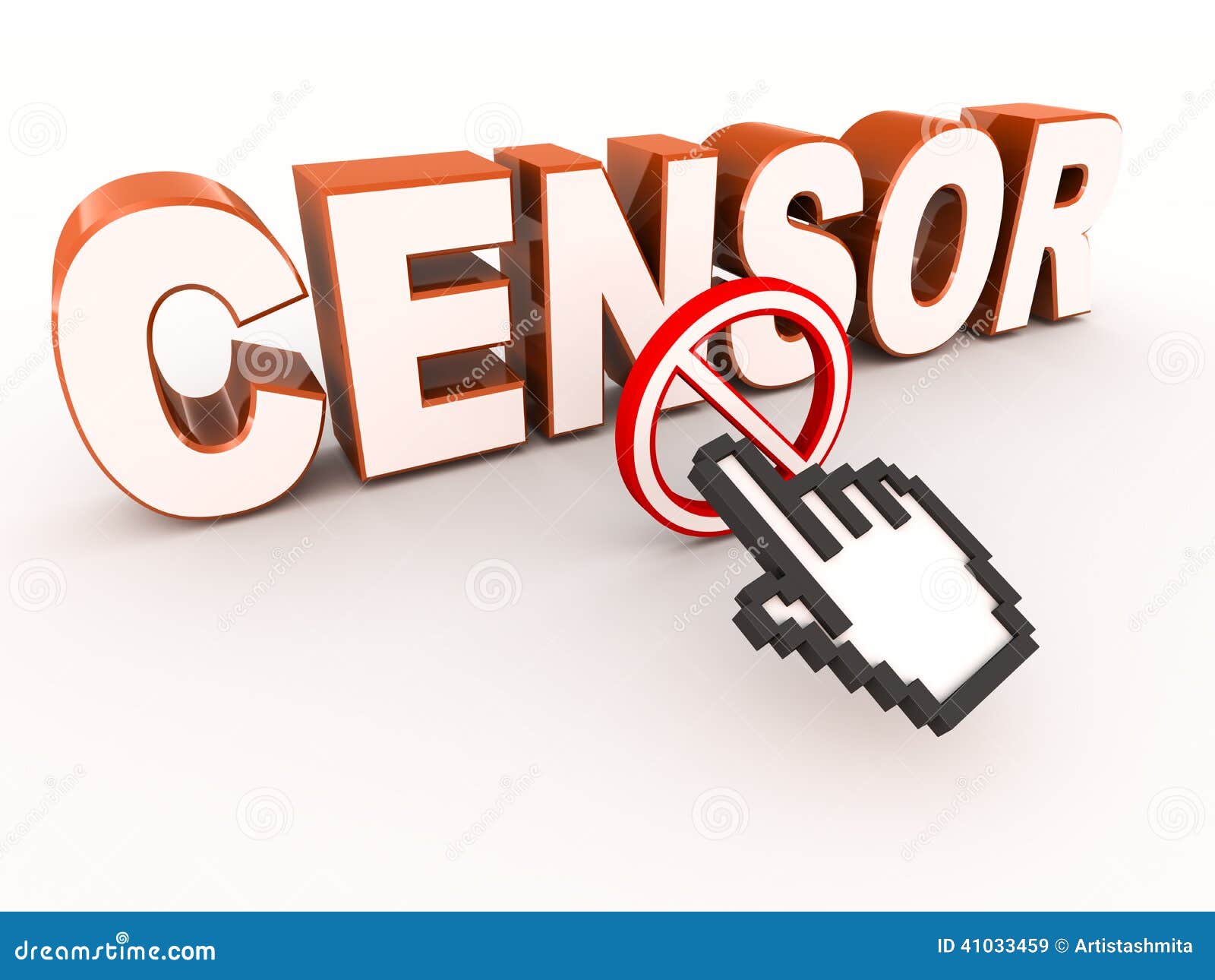 Censeur illustration stock. Illustration du medias, policing - 41033459