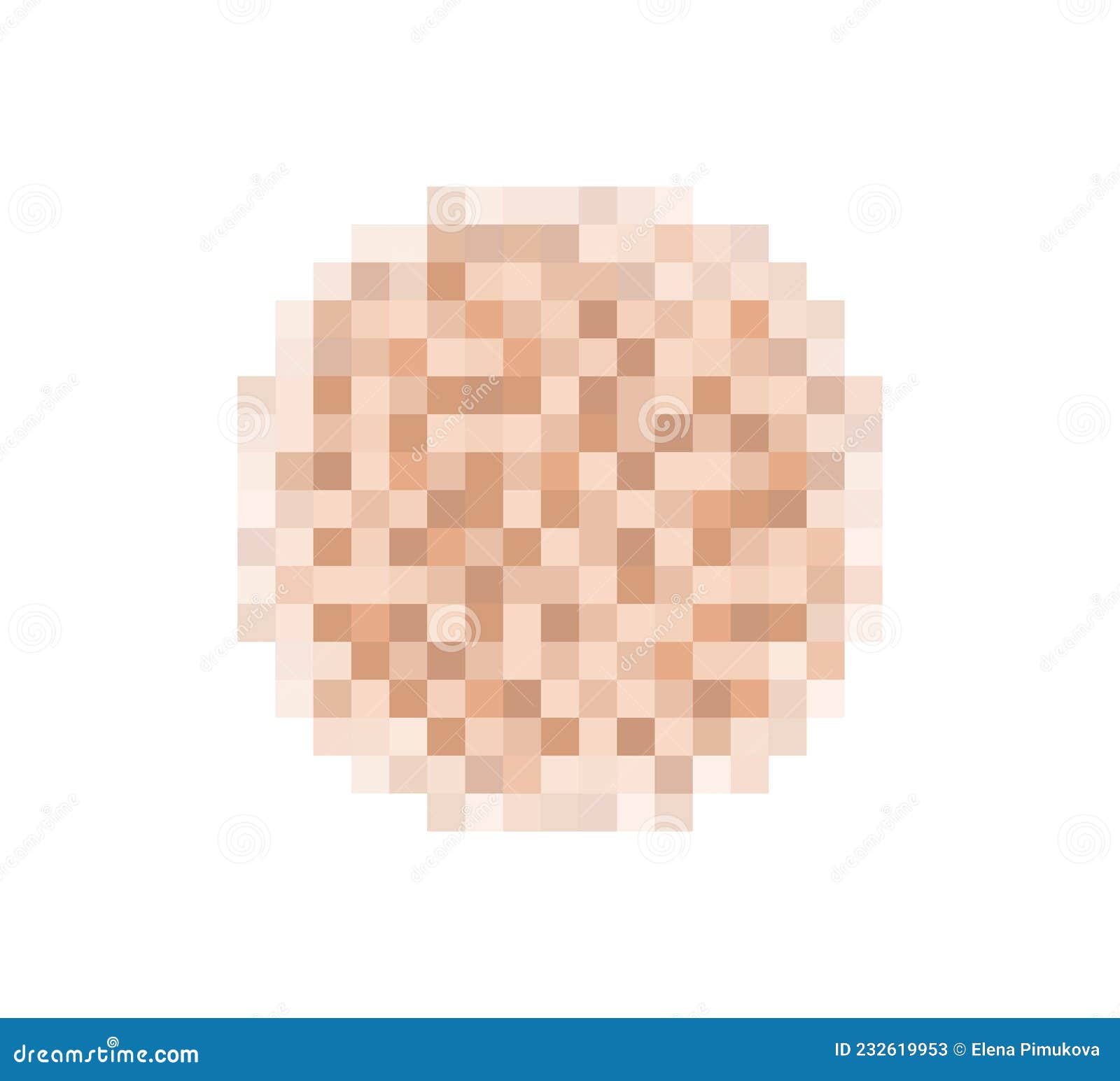 Censor Blur Effect Texture for Face or Nude Skin. Blurry Pixel Color ...