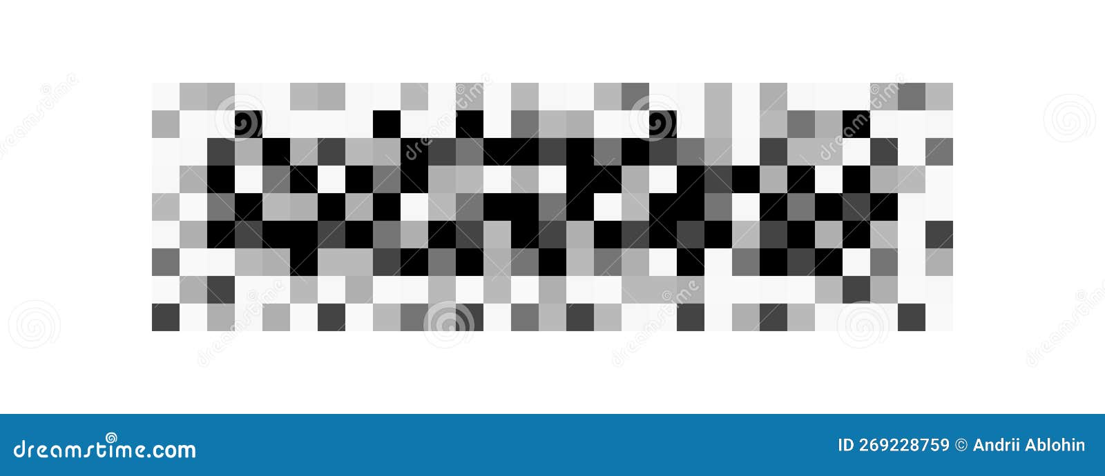 Censor Blur Effect Texture. Skin Tone Colored Pixel Mosaic Pattern To Hide Face, Body, Text or ...