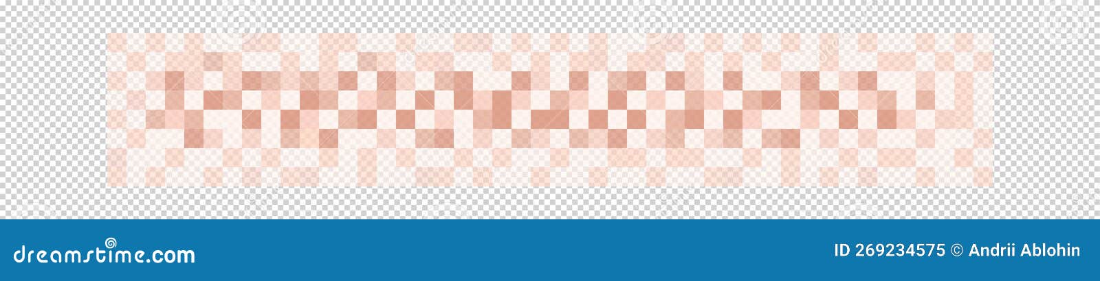 Censor Blur Effect Texture On Transparent Background. Skin Tone Colored ...