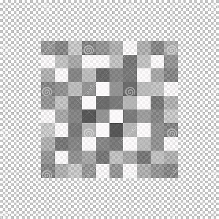 Censor Blur Effect on Transparent Background. Gray Checkered Pattern ...