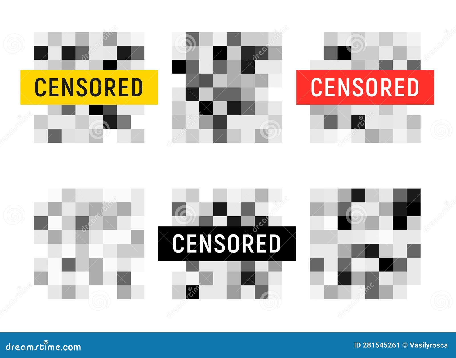 Censor Pixel Sign Bar. Censorship Square Vector Graphic Blur Effect ... Censor Pixel Sign Bar. Censorship Square Vector Graphic Blur Effect ...