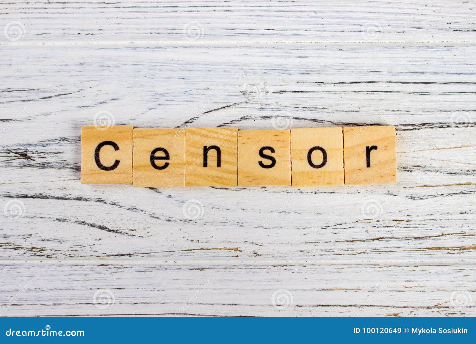 CENSOR Word Made with Wooden Blocks on the Table Stock Image - Image of ...