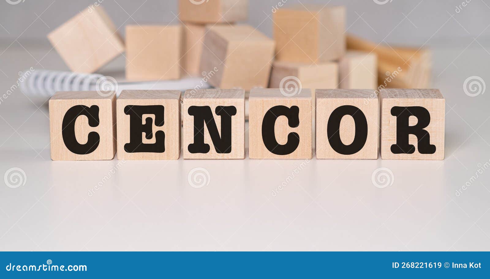 CENSOR Word Made With Wooden Blocks On The Table Royalty-Free Stock ...