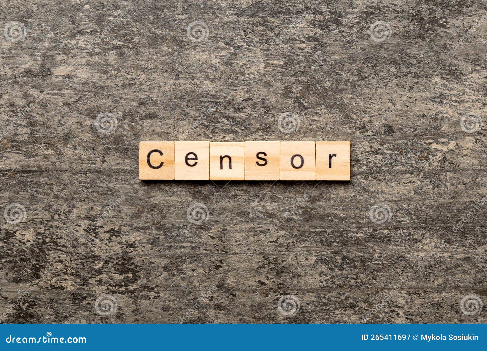 CENSOR Word Made With Wooden Blocks On The Table Royalty-Free Stock ...