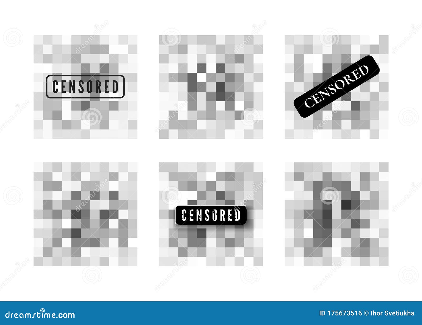 Censored Data. Transparent Pixels Blure Area. Decrease Sharpness in ...