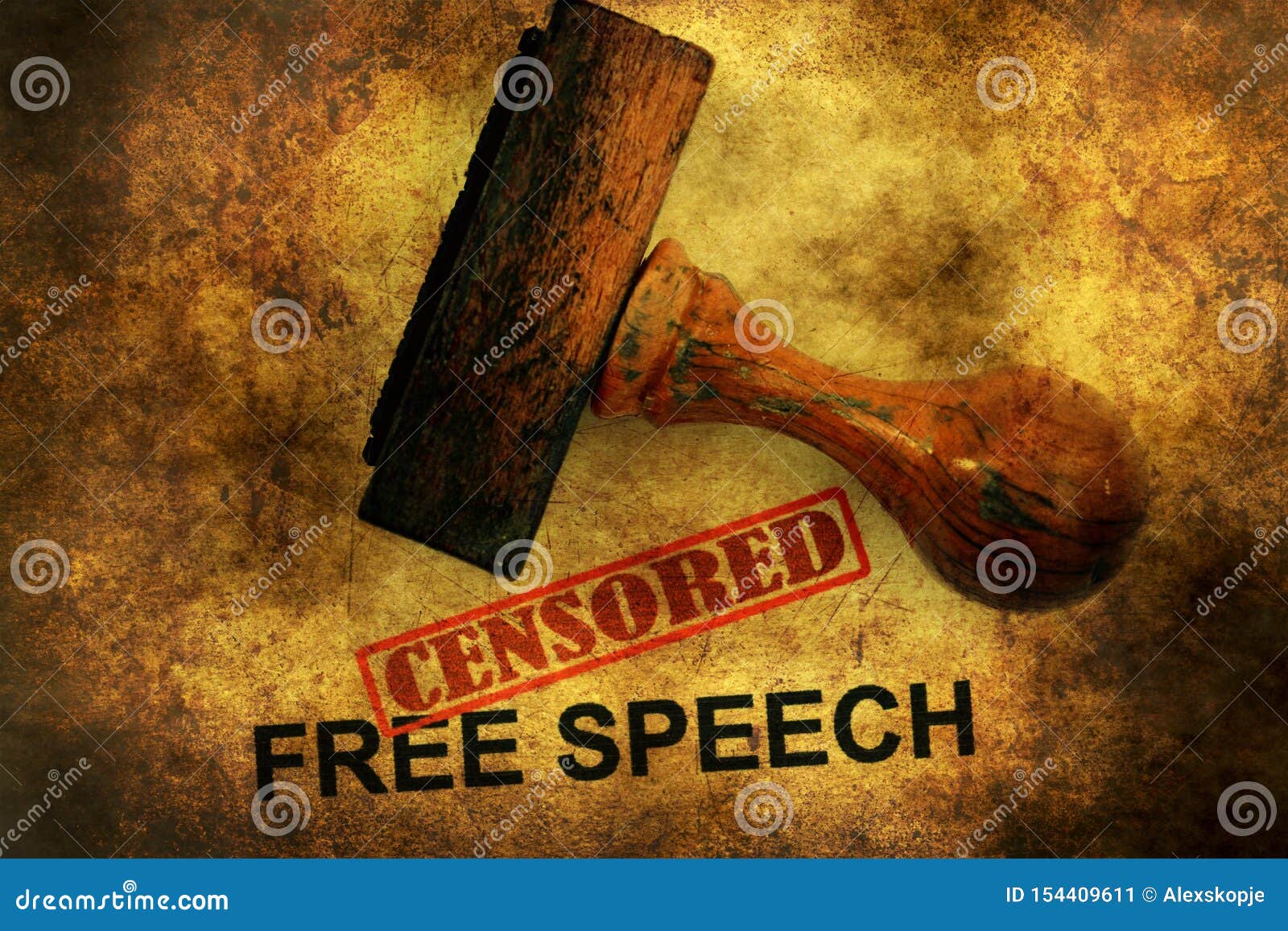 Censored Free Speech Grunge Concept Stock Image - Image of message ...