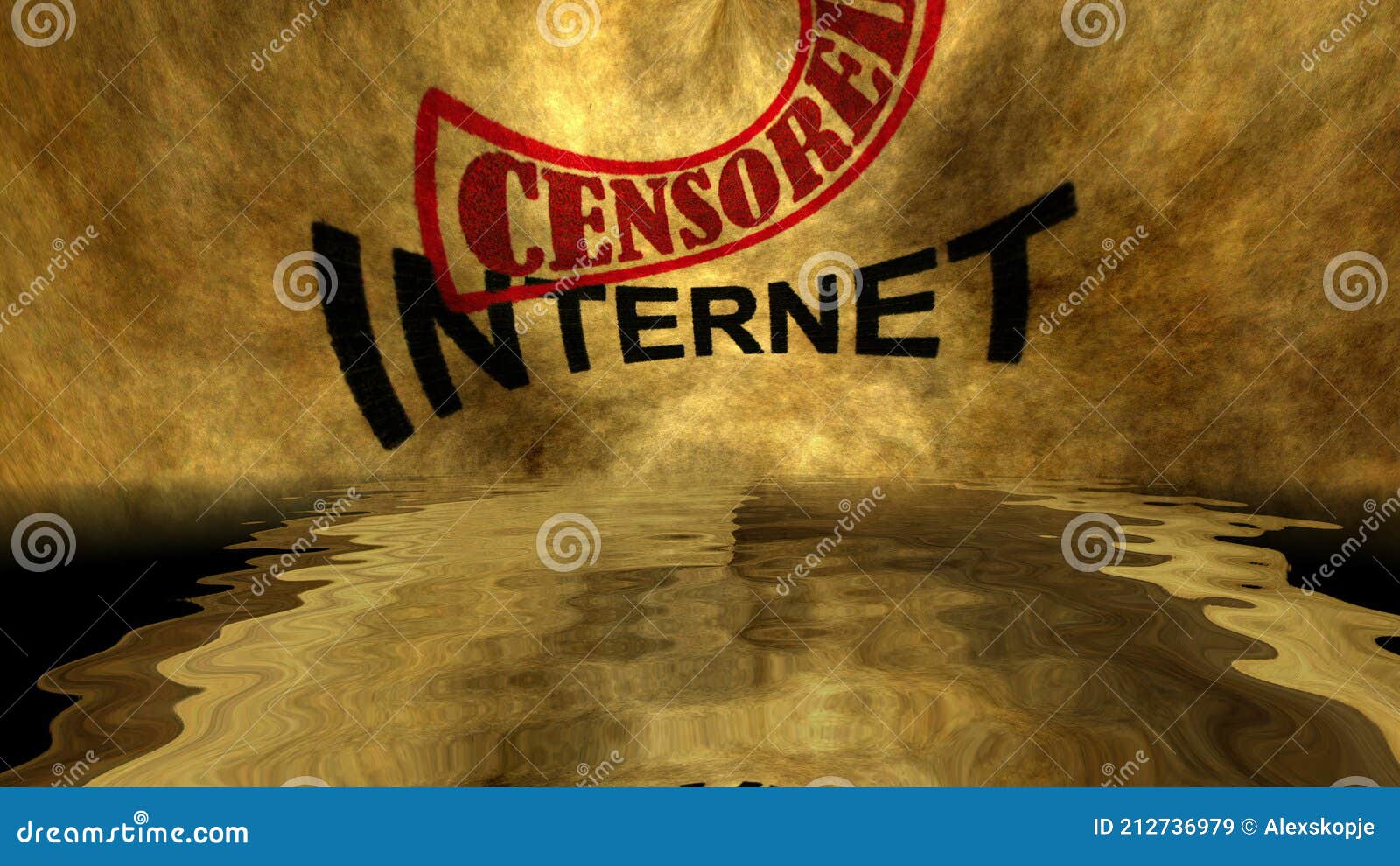 Censored Internet Text Grunge Concept Stock Illustration - Illustration ...