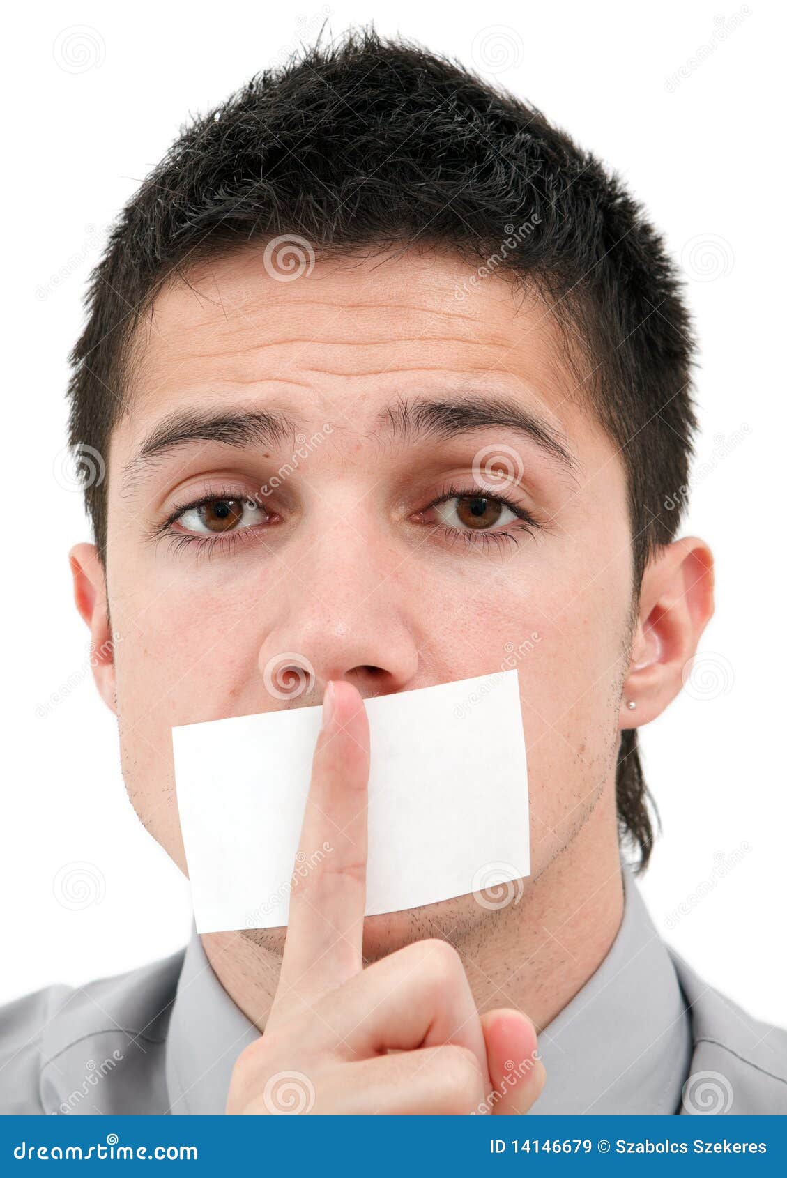 Censored speech stock image. Image of close, frustrate - 14146679
