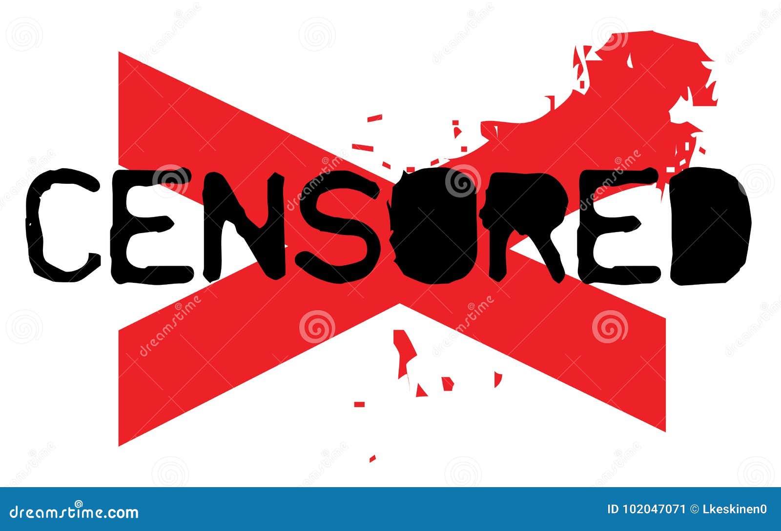 Censored sticker stamp stock vector. Illustration of hide - 102047071