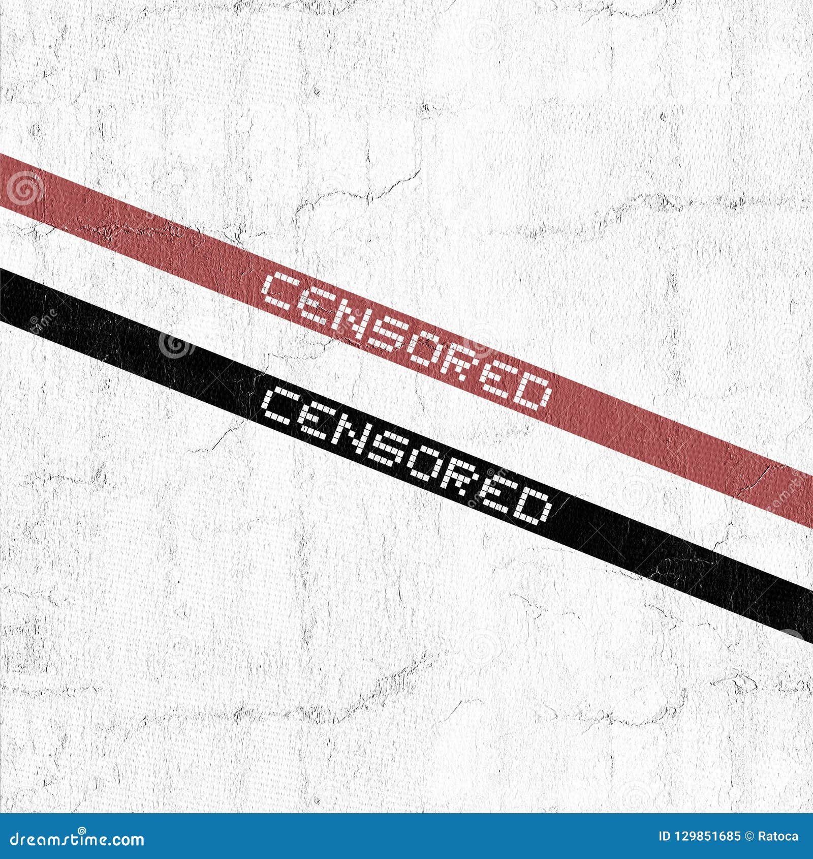 Censored symbol stock illustration. Illustration of label - 129851685