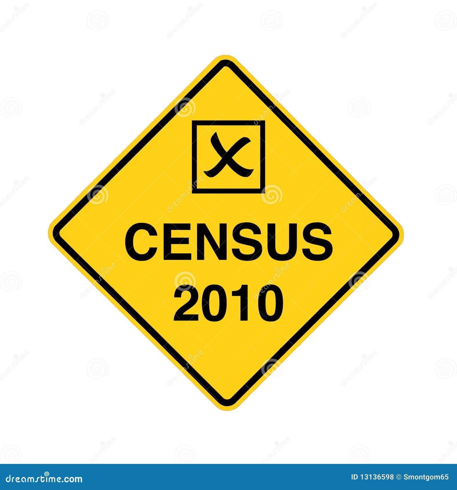 Census 2010 - road sign stock illustration. Illustration of road - 13136598