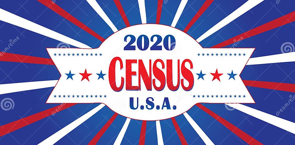 2020 Census Banner Starburst Stock Illustration - Illustration of ...