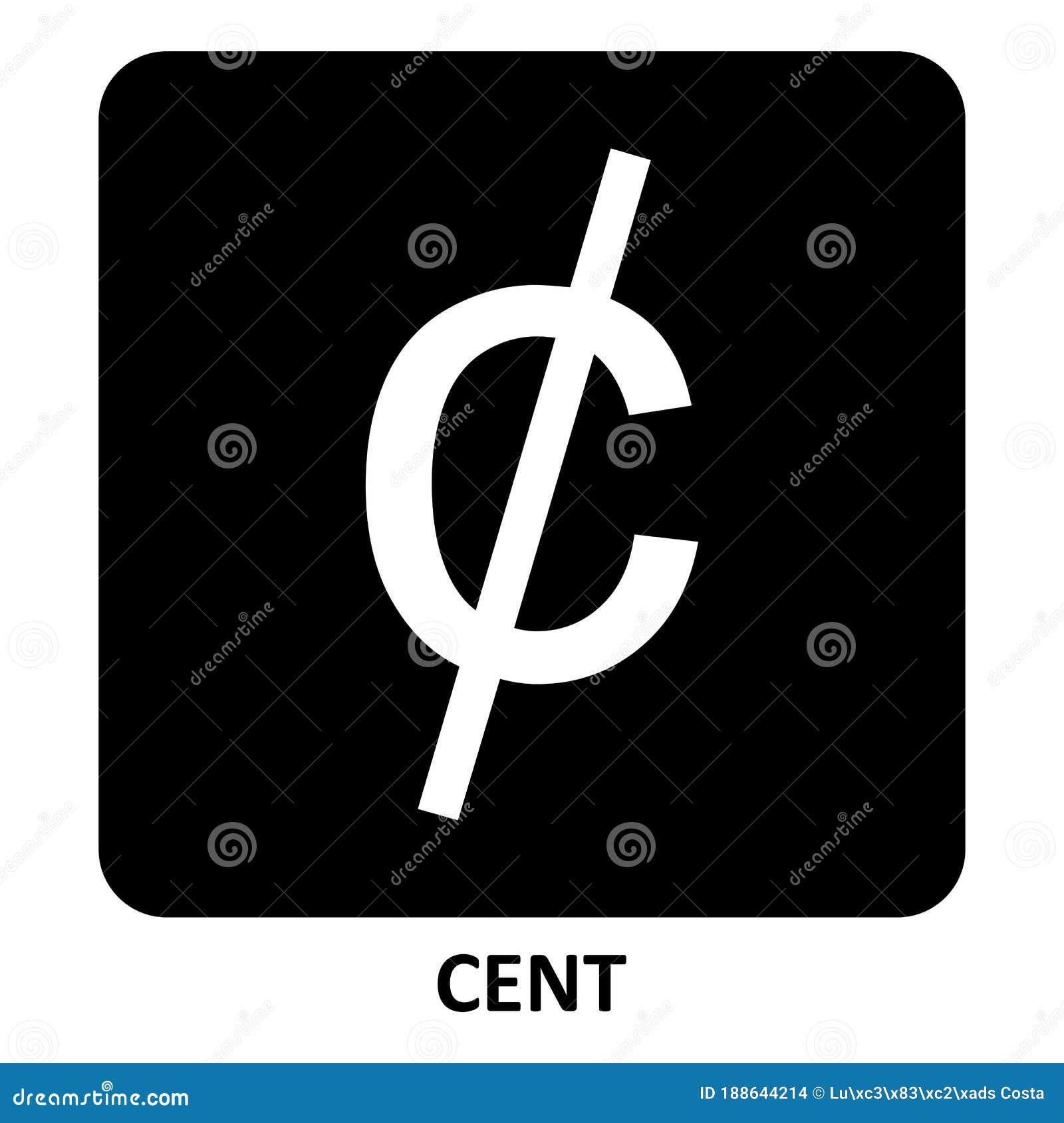 Cent symbol illustration stock illustration. Illustration of micro ...