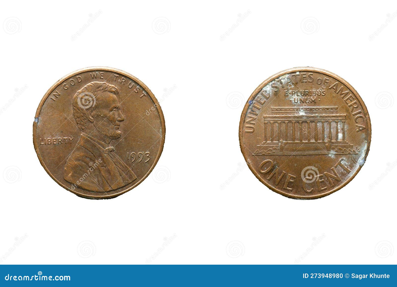 1 cent USA front and back stock photo. Image of financial - 273948980