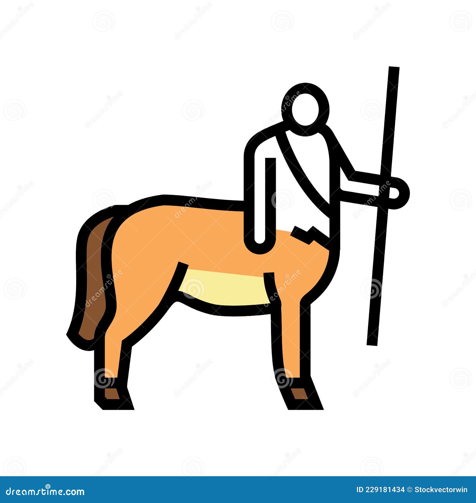 Centaur Ancient Greece Color Icon Vector Illustration Stock Vector ... Centaur Ancient Greece Color Icon Vector Illustration Stock Vector ...