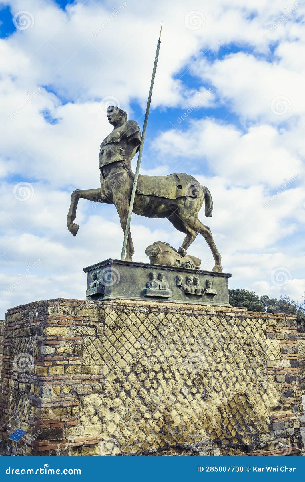 Centaur Bronze Sculpture Displayed at the Forum of Pompeii Editorial ...