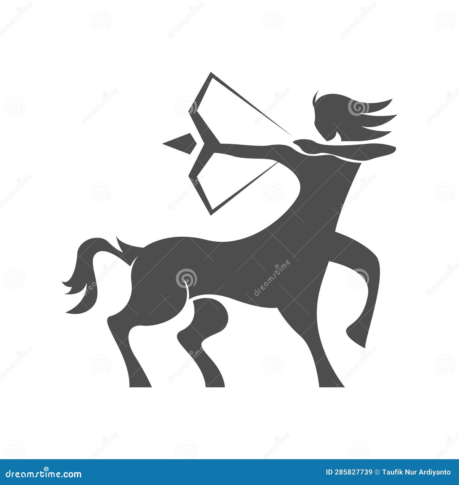 Centaur logo icon design stock vector. Illustration of silhouette ...