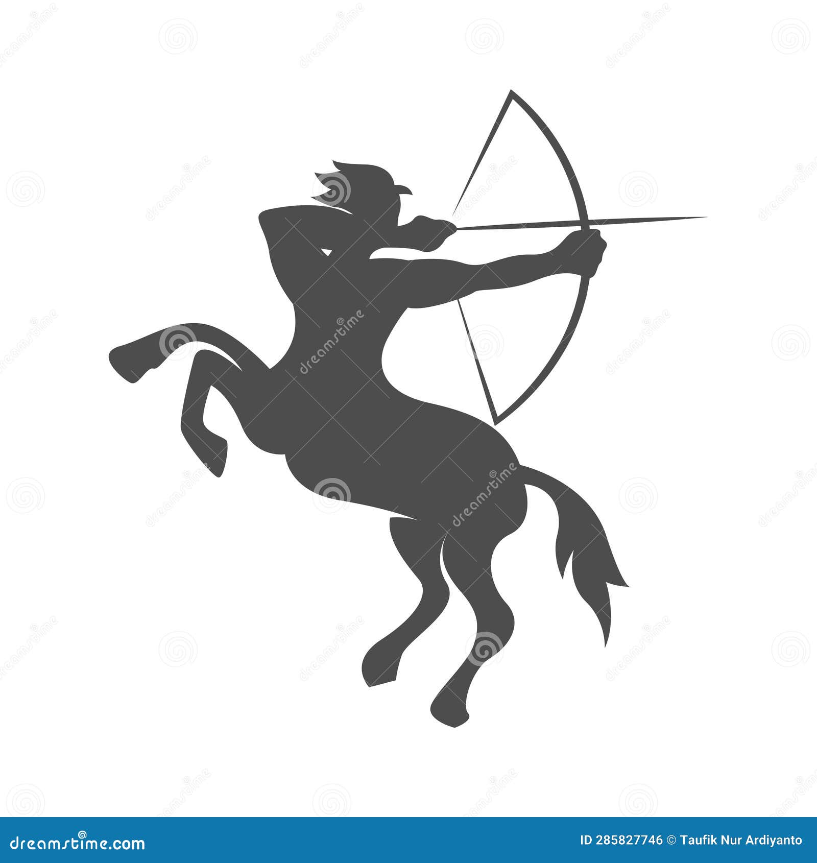 Centaur logo icon design stock vector. Illustration of zodiac - 285827746