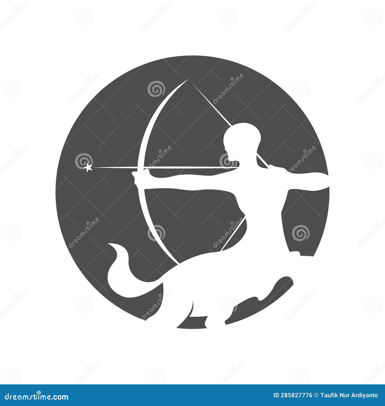 Centaur logo icon design stock vector. Illustration of zodiac - 285827776