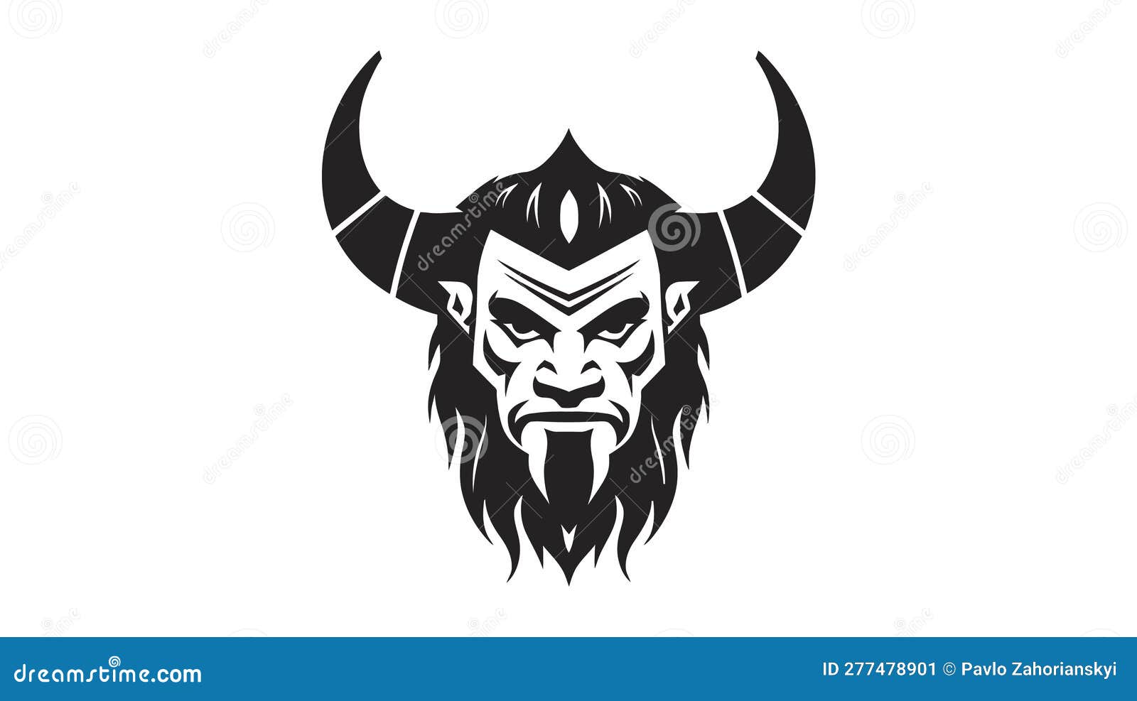 Centaur Mythical Creature Head Logo. Vector Illustration Stock Vector ...