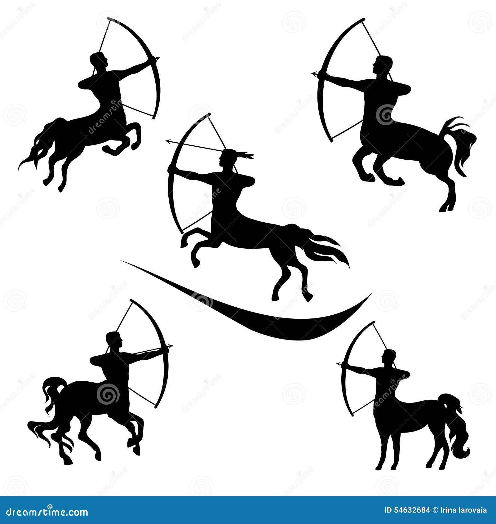 Centaur set vector stock vector. Illustration of vector - 54632684