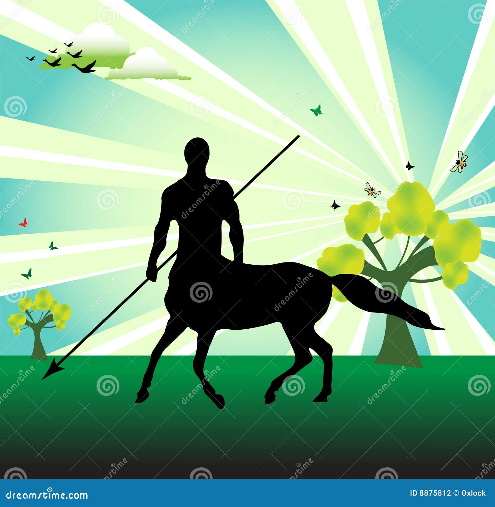 Centaur Vector Illustration | CartoonDealer.com #3776836