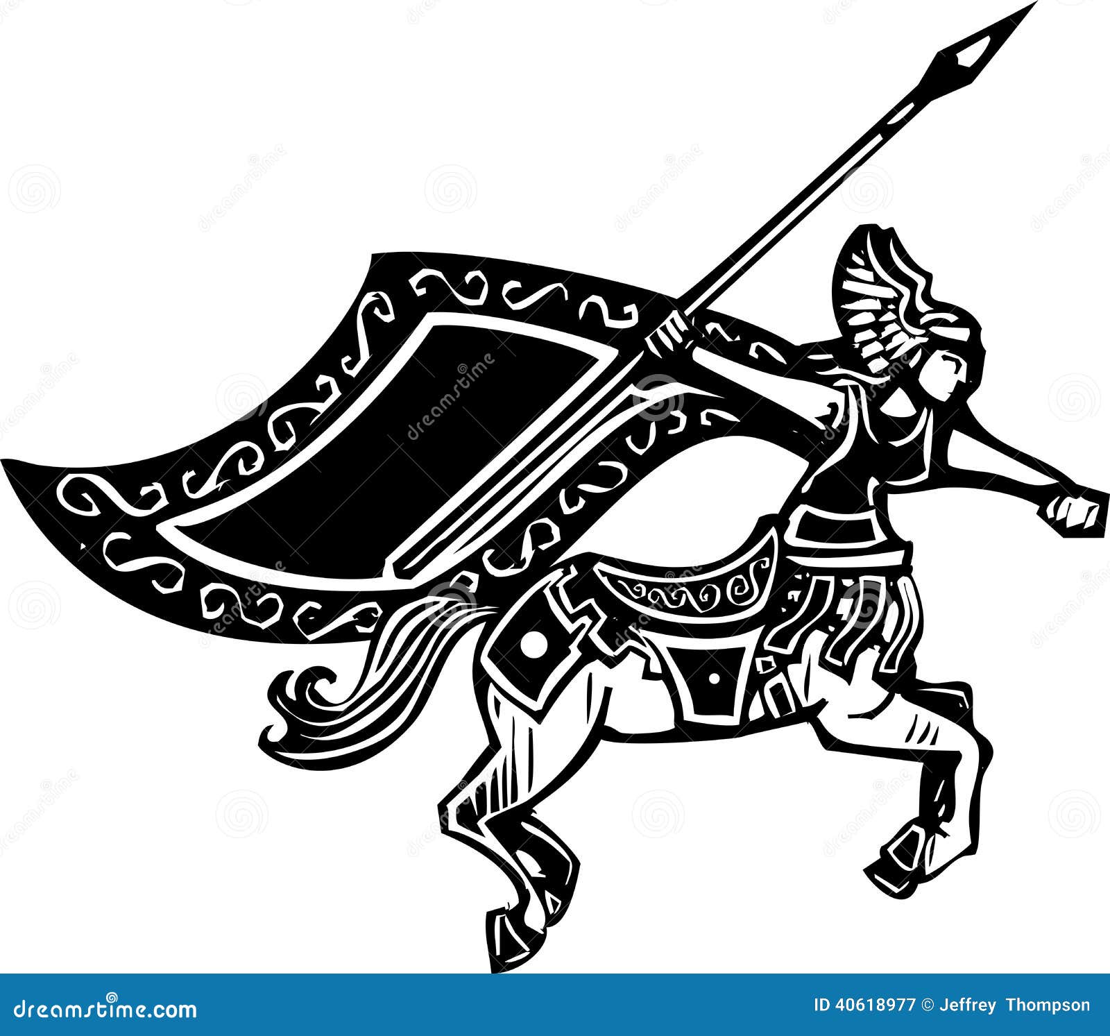 Centauro femenino ilustración del vector. Ilustración de hembra - 40618977