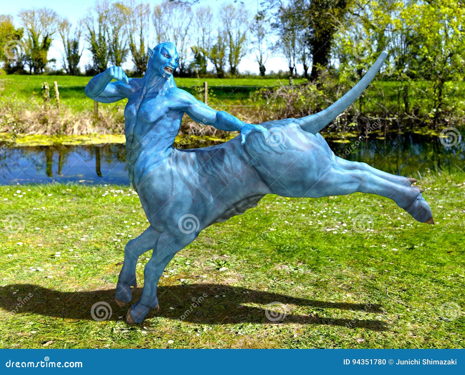 Centaurus foto de archivo. Imagen de mito, bosque, estatua - 94351780