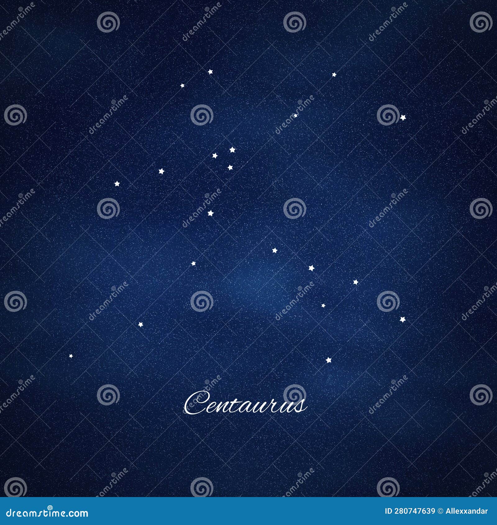 Centaurus Constellation, Cluster of Stars Stock Image - Image of night ...