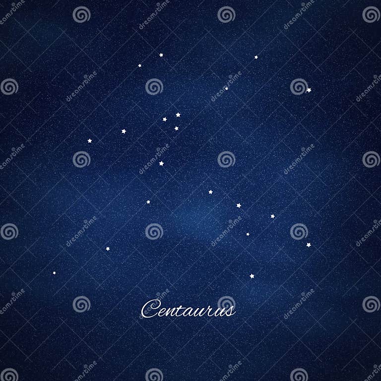 Centaurus Constellation, Cluster of Stars Stock Image - Image of night ...