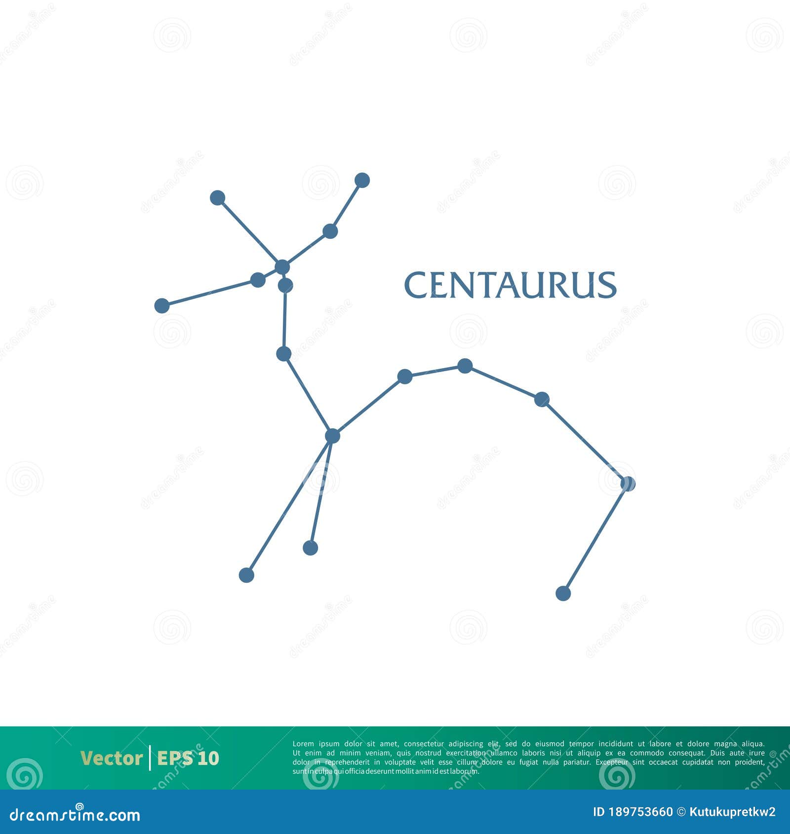 Centaurus - Constellation Star Icon Vector Logo Template Illustration ...