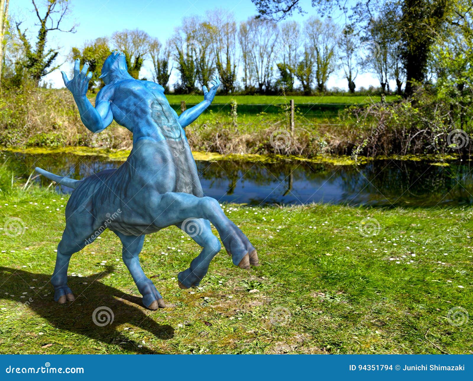 Centaurus stock photo. Image of green, forest, pasture - 94351794