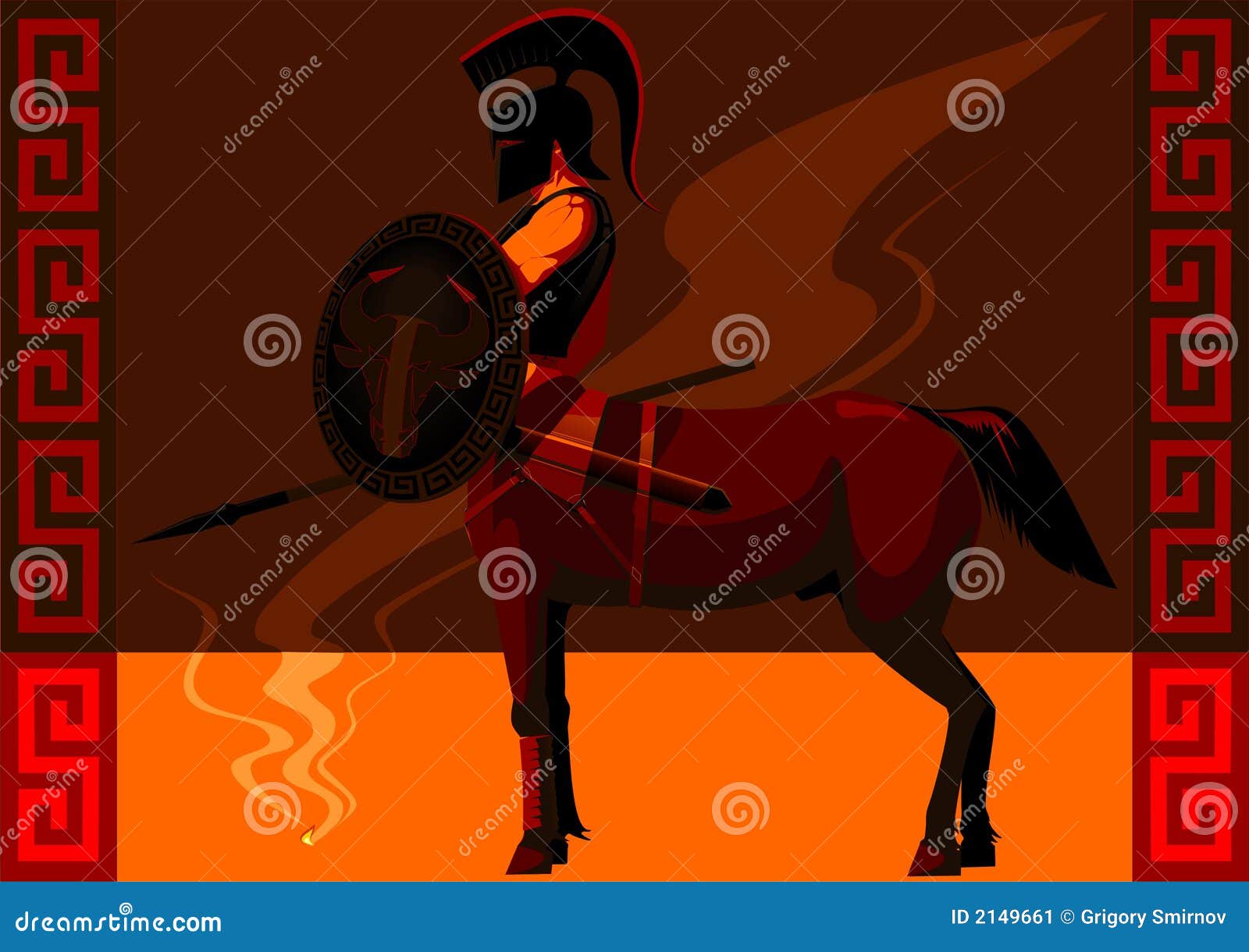 Centaurus Red stock illustration. Illustration of warrior - 2149661