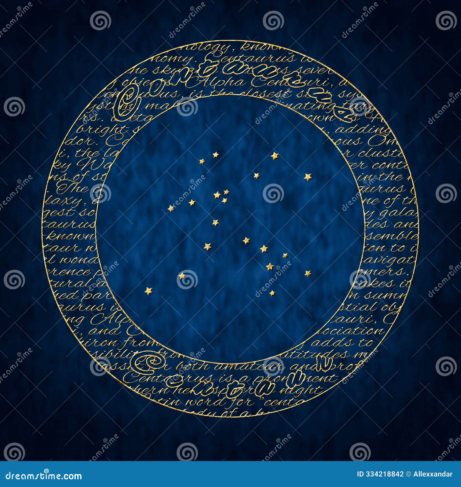 Centaurus Constellation In Outer Space. Stock Image | CartoonDealer.com ...