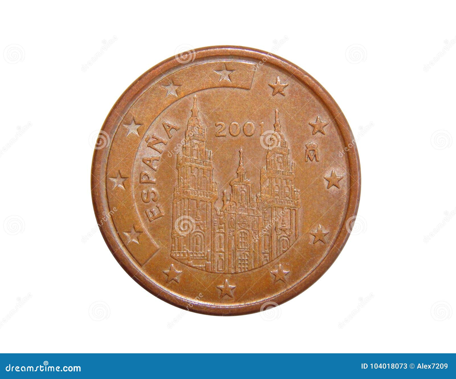 Centavos Euro España De La Moneda 5 Imagen de archivo - Imagen de cinco ...