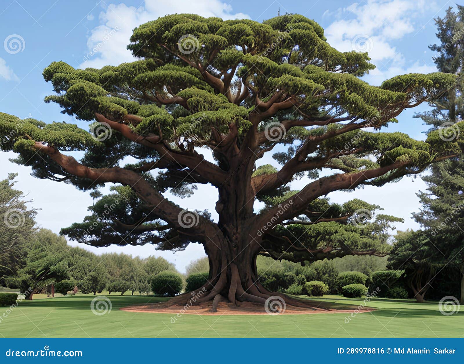 Centenarian Tree stock photo. Image of flower, light - 289978816