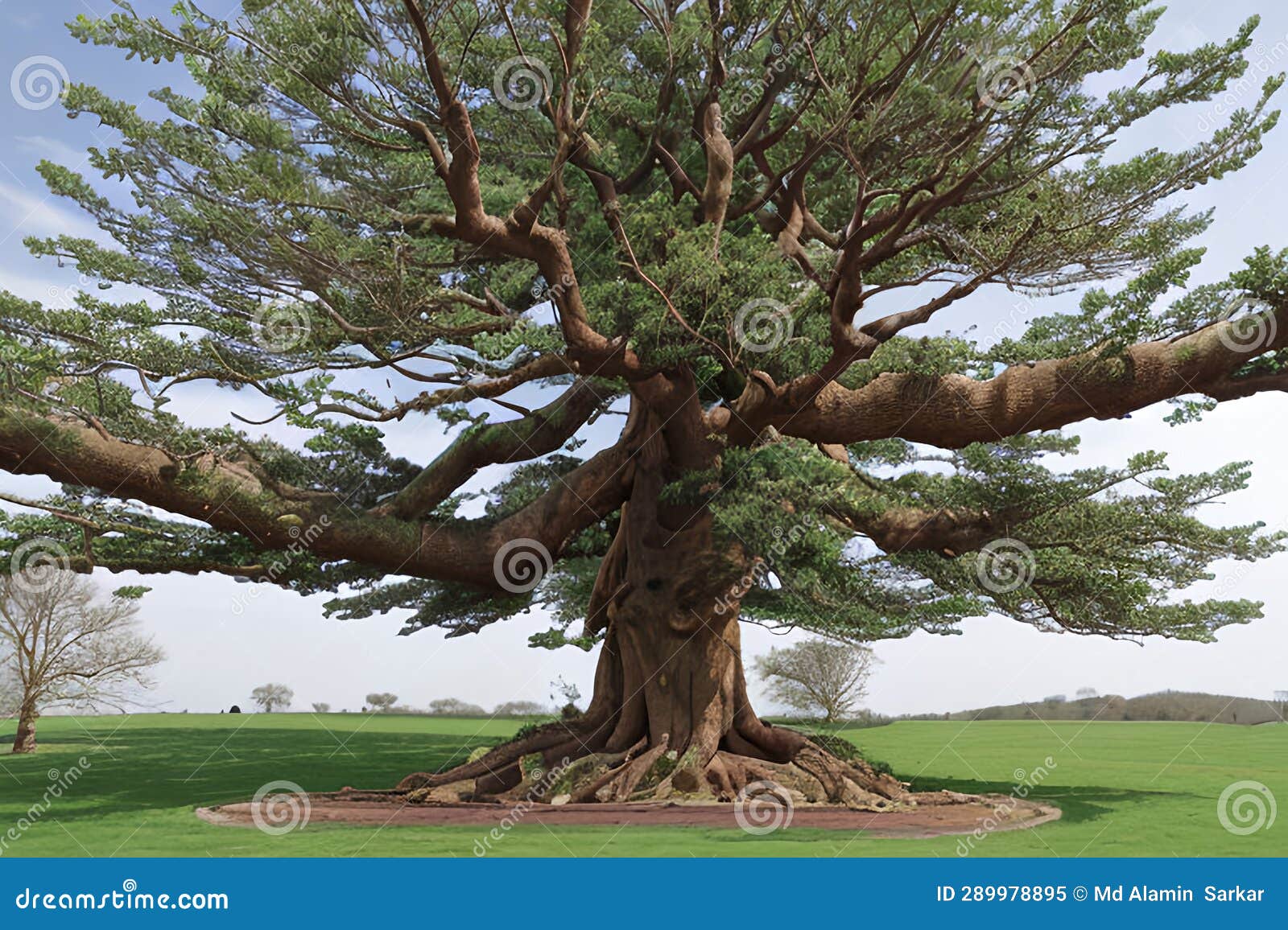 Centenarian Tree stock image. Image of grass, centenarian - 289978895