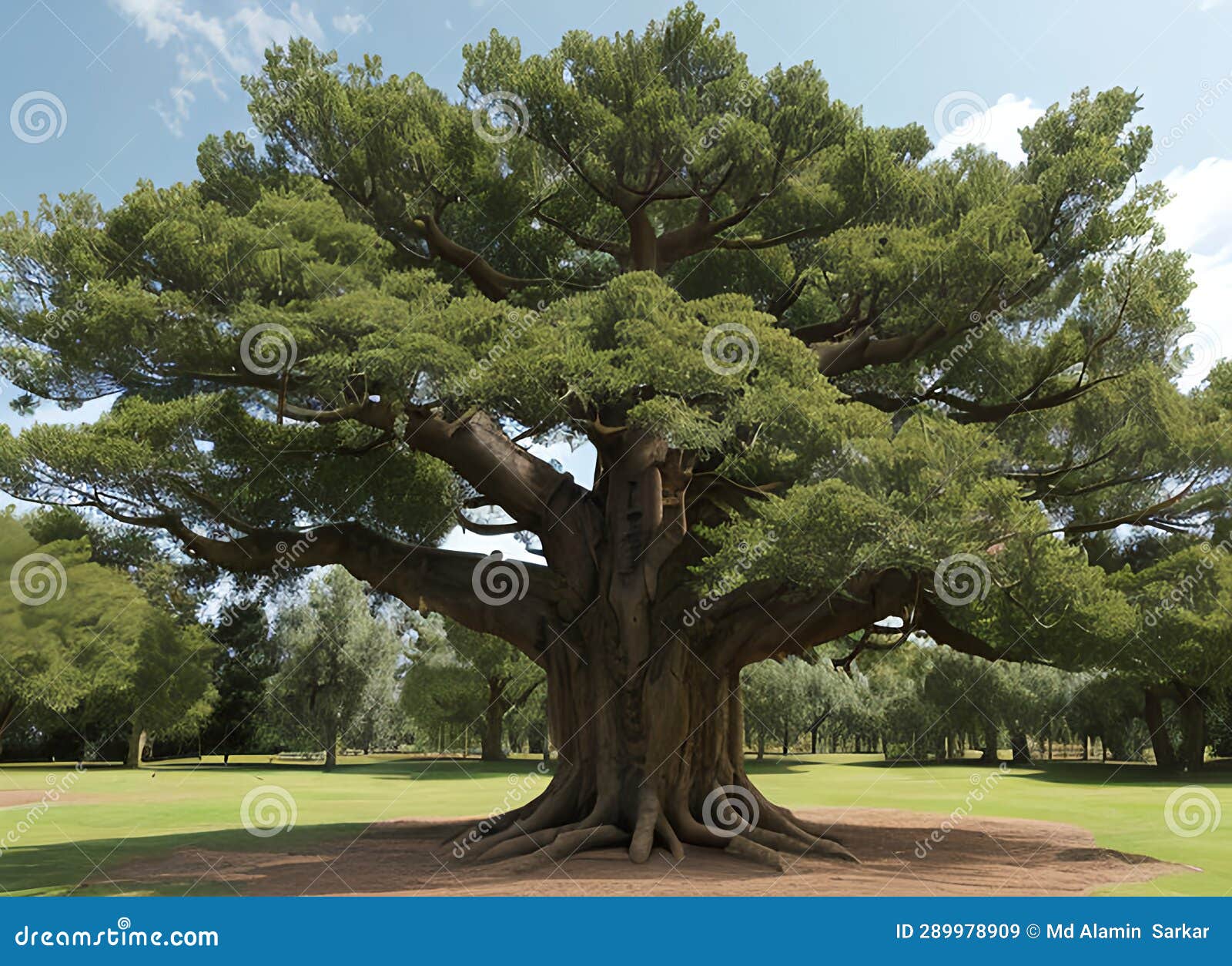 Centenarian Tree stock image. Image of backdrop, evergreen - 289978909