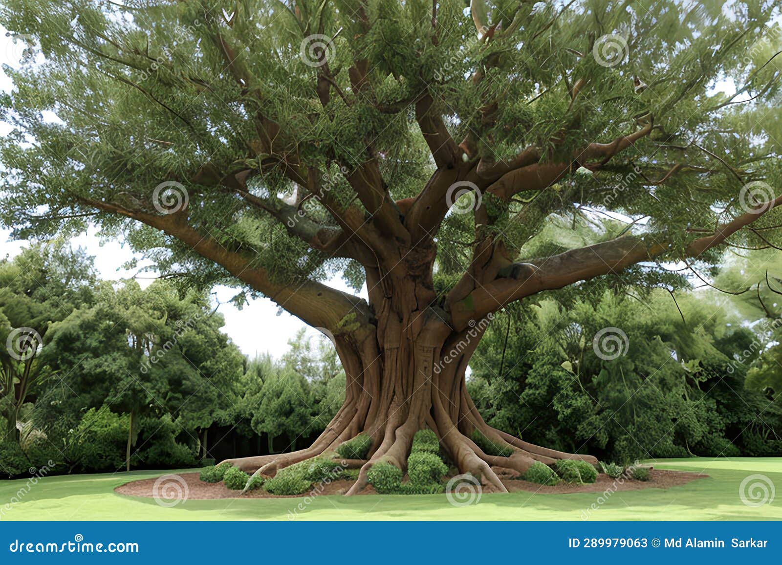 Centenarian Tree stock image. Image of garden, grass - 289979063